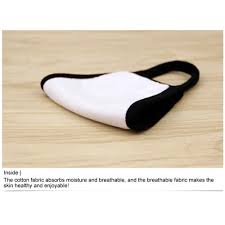 Black Face Mask, Cotton Face Mask, Kawaii Panda, Bear, Dog Face Mask ...